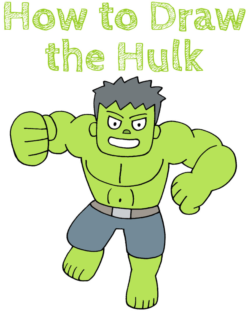 How to Draw the Hulk - How to Draw Easy