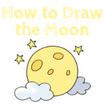 How to Draw the Moon - How to Draw Easy