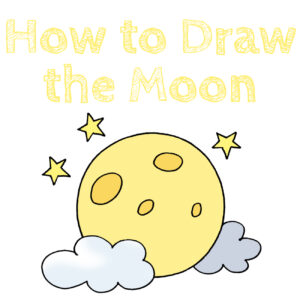 How to Draw the Moon - How to Draw Easy