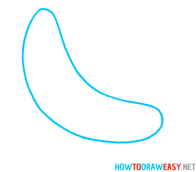 How to Draw a Banana - How to Draw Easy