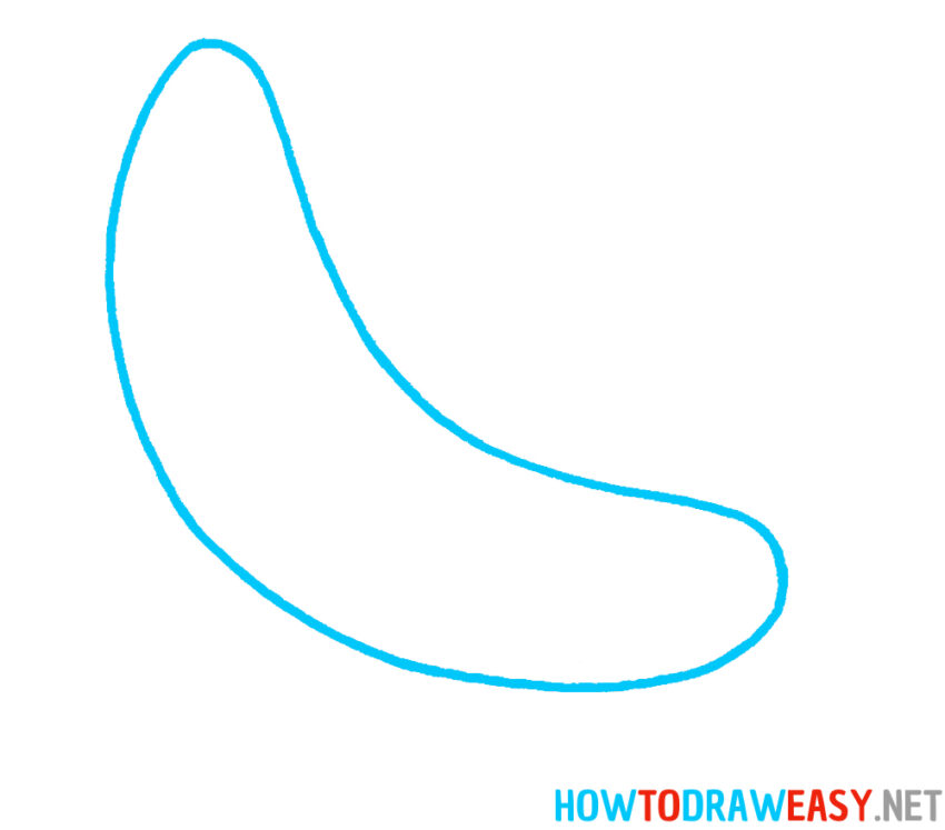 How to Draw a Banana - How to Draw Easy