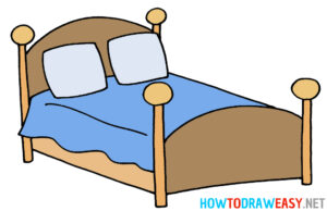 How to Draw a Bed - How to Draw Easy