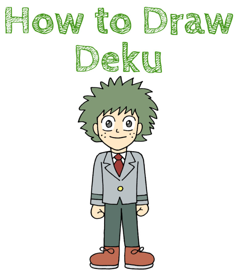How to Draw Deku - How to Draw Easy