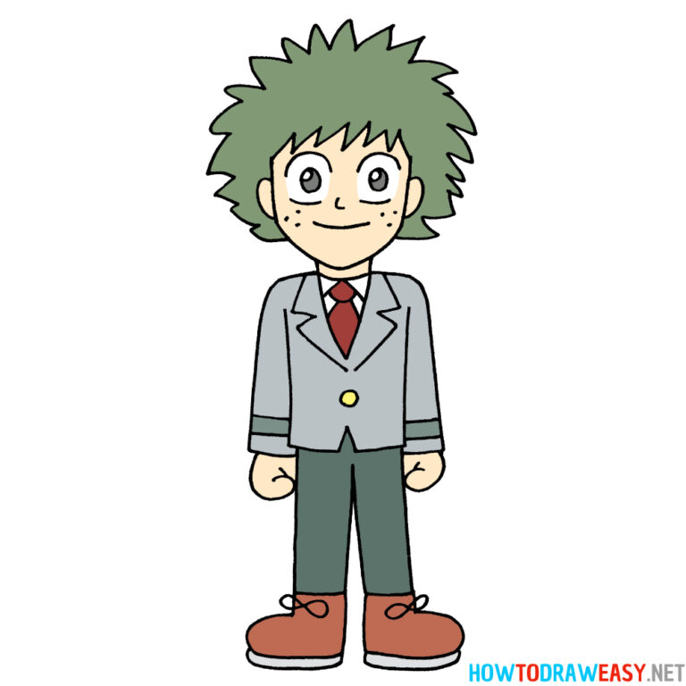 How to Draw Deku - How to Draw Easy