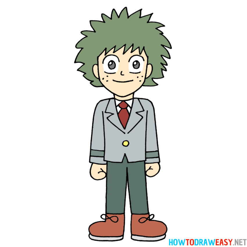 How to Draw Deku - How to Draw Easy