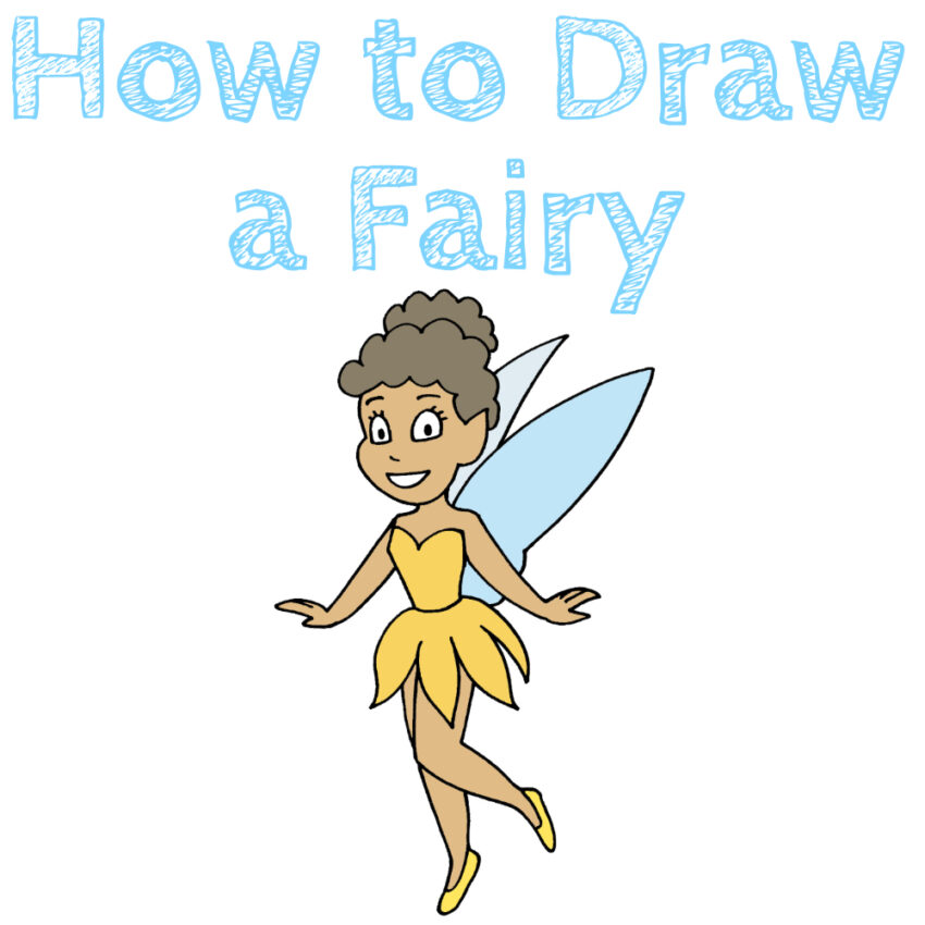 How to Draw a Fairy - How to Draw Easy