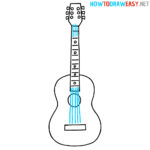 How to Draw a Guitar - How to Draw Easy