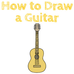 How to Draw a Guitar - How to Draw Easy
