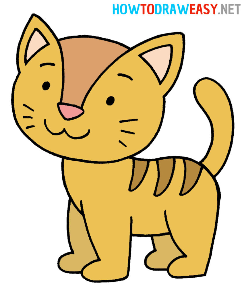 How to Draw a Kitten - How to Draw Easy