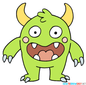 How to Draw a Monster - How to Draw Easy