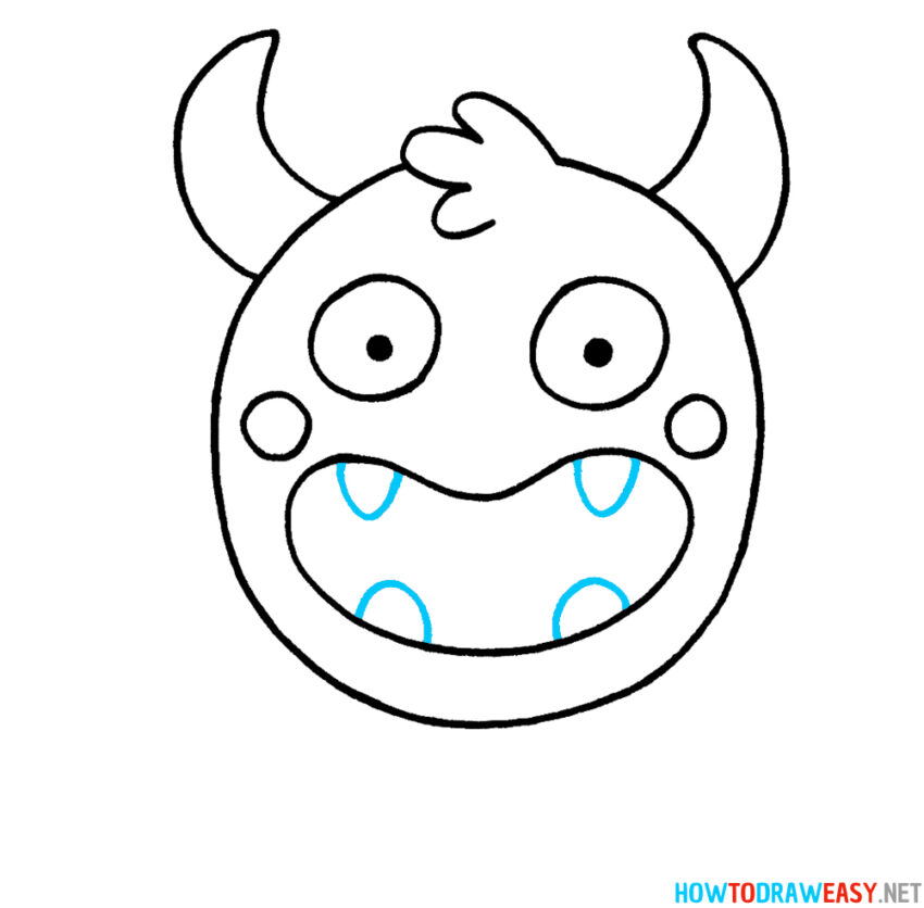 How to Draw a Monster - How to Draw Easy