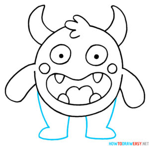 How to Draw a Monster - How to Draw Easy