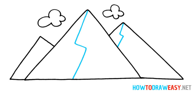 How to Draw Mountains - How to Draw Easy