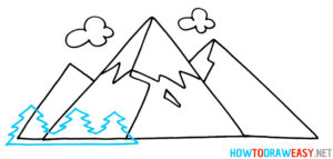 How to Draw Mountains - How to Draw Easy