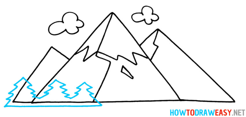 How to Draw Mountains - How to Draw Easy