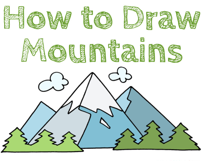How to Draw Mountains - How to Draw Easy