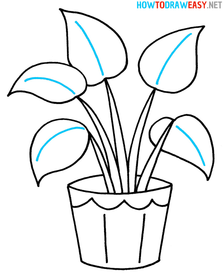 How to Draw a Plant - How to Draw Easy
