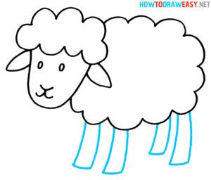 How to Draw a Sheep - How to Draw Easy