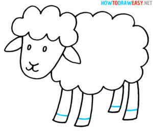 How to Draw a Sheep - How to Draw Easy