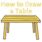 How to Draw a Table - How to Draw Easy
