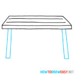 How to Draw a Table - How to Draw Easy
