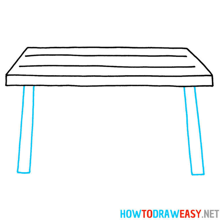 How to Draw a Table - How to Draw Easy