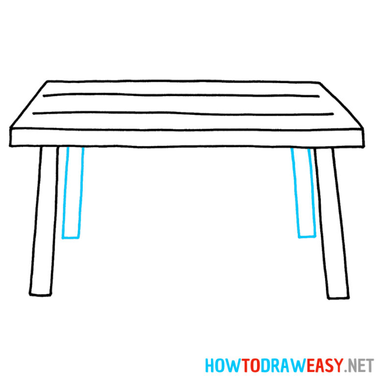 How to Draw a Table - How to Draw Easy