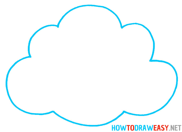 How to Draw a Cloud - How to Draw Easy