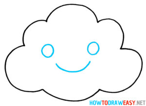 How to Draw a Cloud - How to Draw Easy