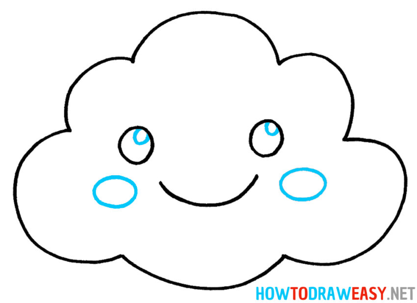 How to Draw a Cloud - How to Draw Easy