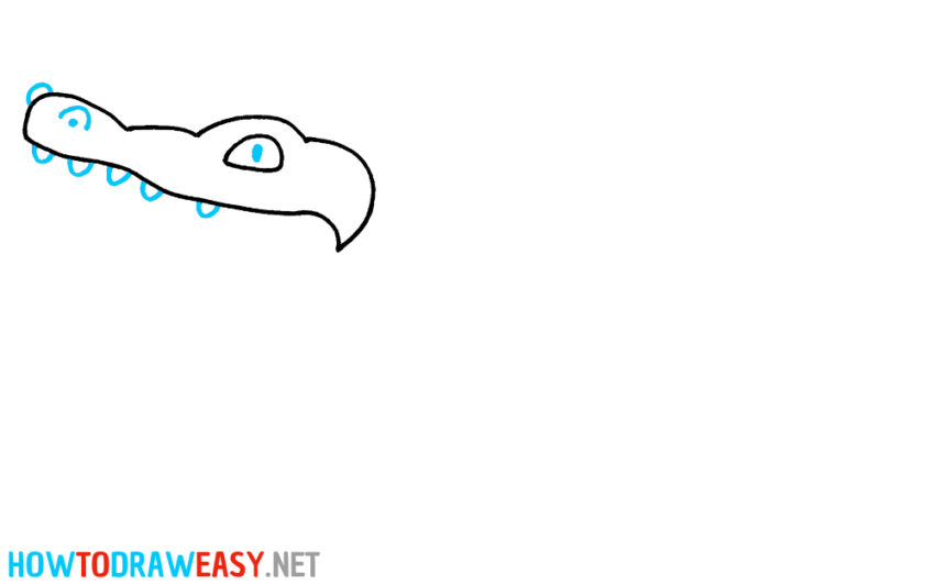 How to Draw a Crocodile Step by Step - How to Draw Easy