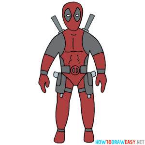 How to Draw Deadpool - How to Draw Easy