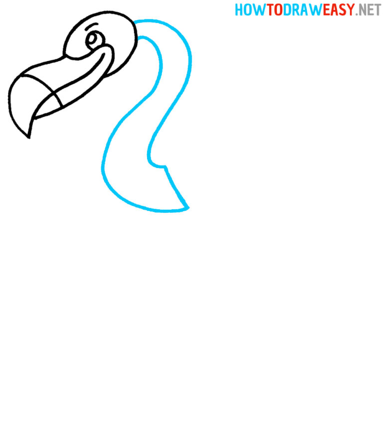 How to Draw a Flamingo - How to Draw Easy
