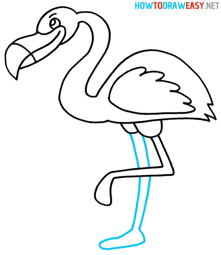 How to Draw a Flamingo - How to Draw Easy