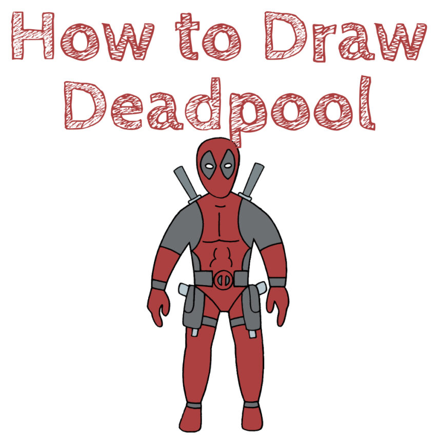 How to Draw Deadpool - How to Draw Easy