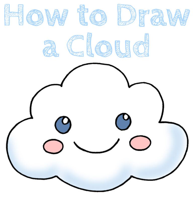 How to Draw a Cloud - How to Draw Easy