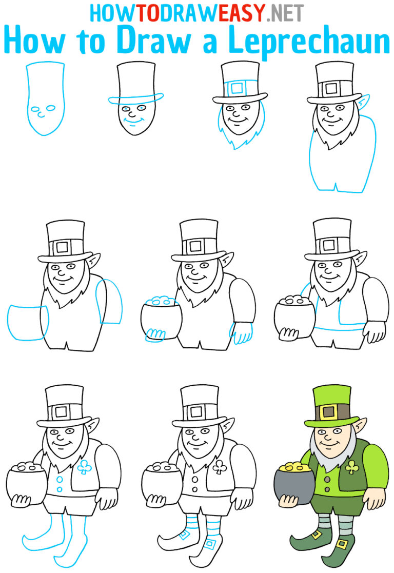 How to Draw a Leprechaun - How to Draw Easy