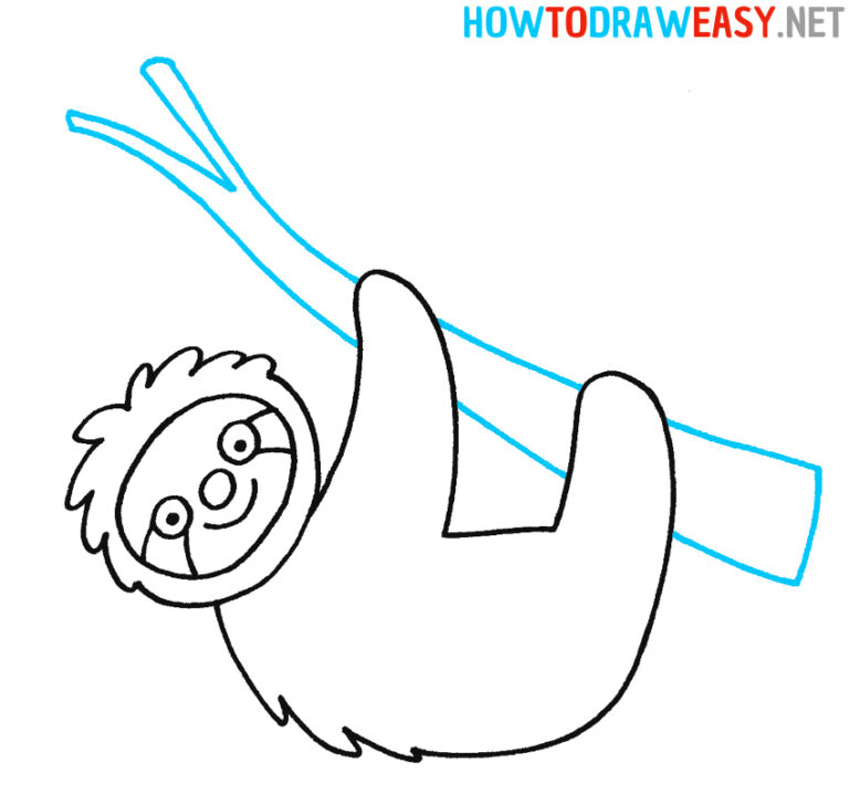 How to Draw a Sloth - How to Draw Easy