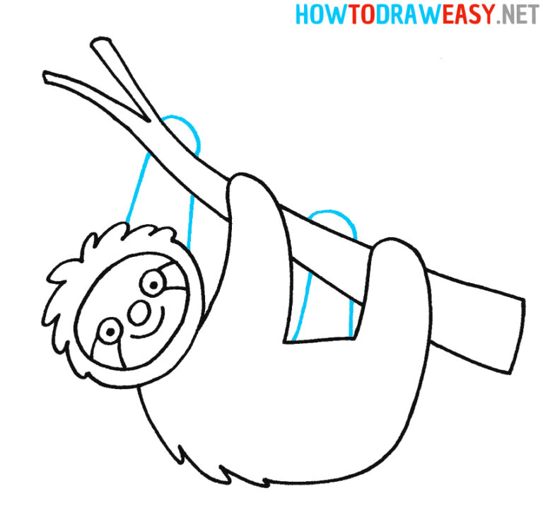 How to Draw a Sloth - How to Draw Easy