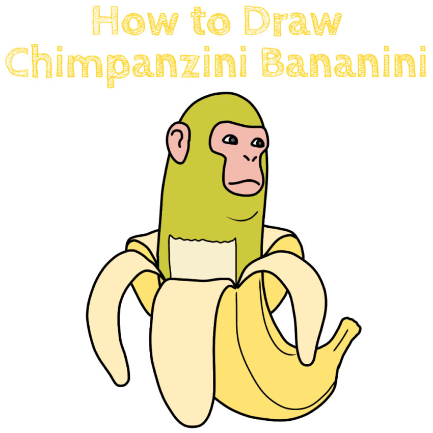 How to Draw Chimpanzini Bananini - How to Draw Easy