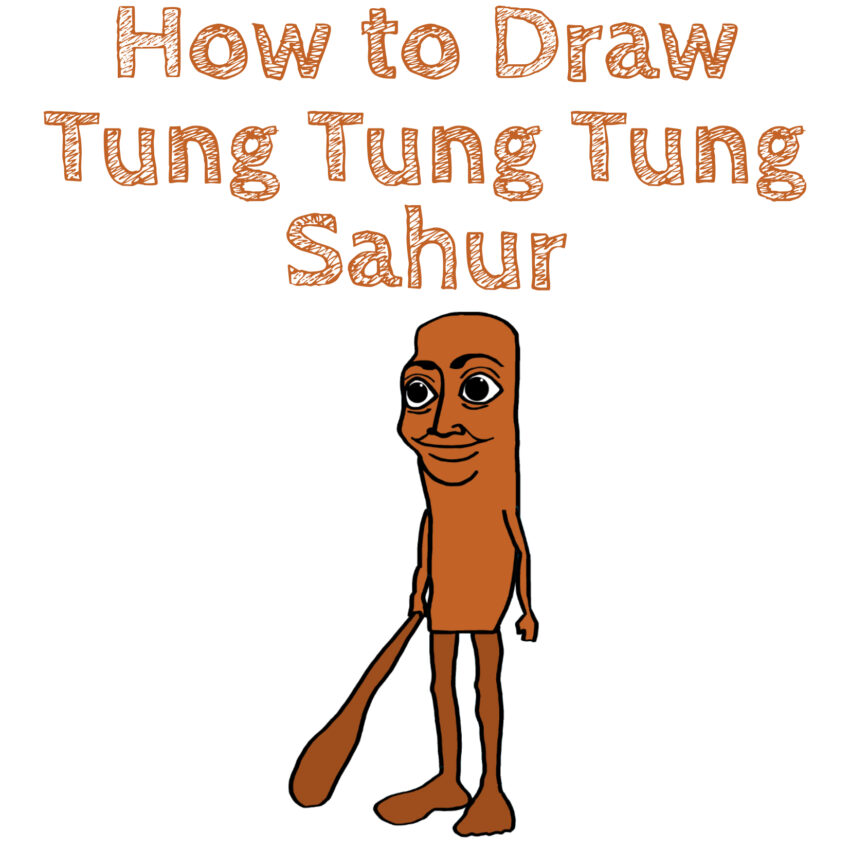 How to Draw Tung Tung Tung Sahur - How to Draw Easy