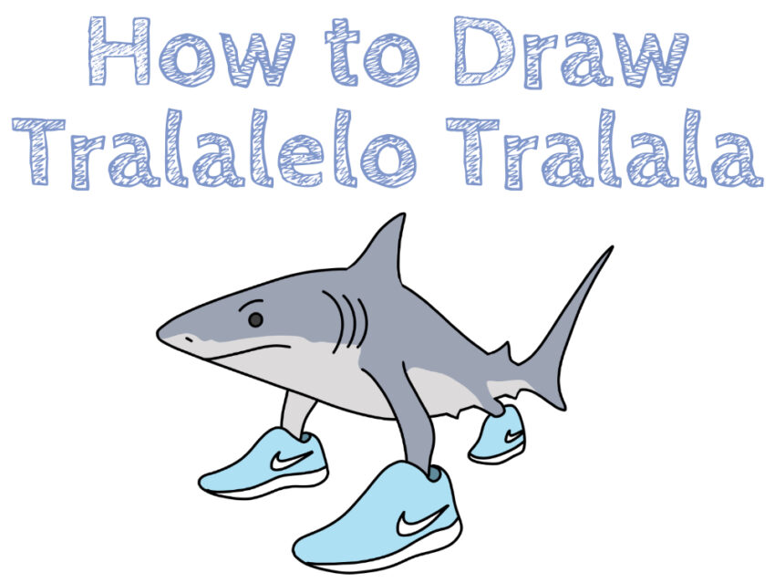 How to Draw Tralalero Tralala - How to Draw Easy