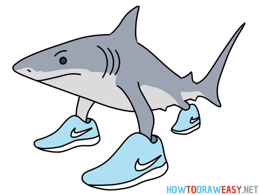 How to Draw Tralalero Tralala - How to Draw Easy