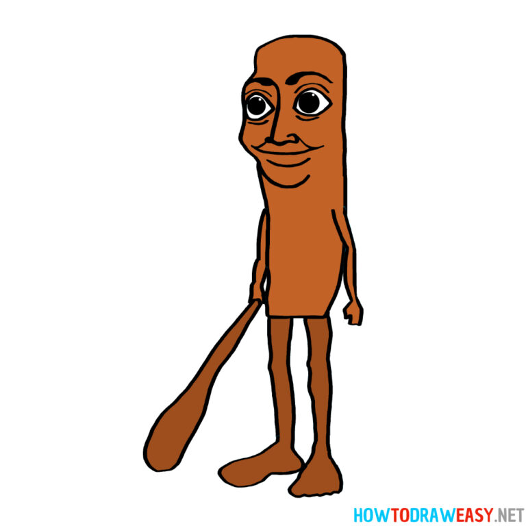 How to Draw Tung Tung Tung Sahur - How to Draw Easy