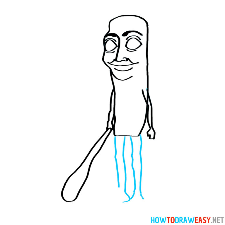 How to Draw Tung Tung Tung Sahur - How to Draw Easy