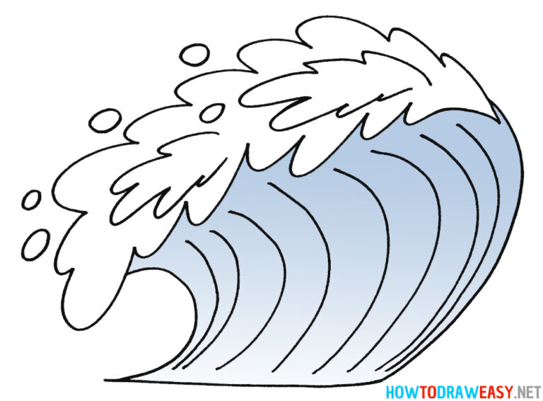 How to Draw Waves - How to Draw Easy