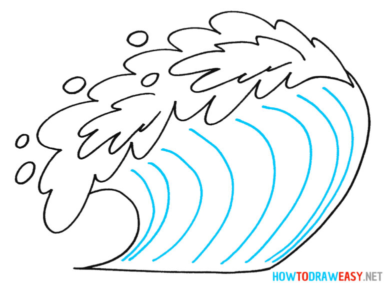 How to Draw Waves - How to Draw Easy