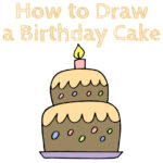 How to Draw a Birthday Cake - How to Draw Easy