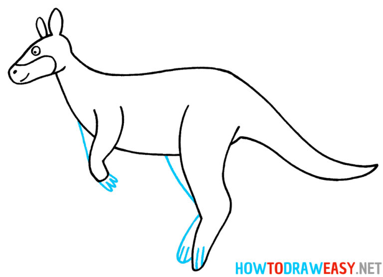 How to Draw a Kangaroo - How to Draw Easy