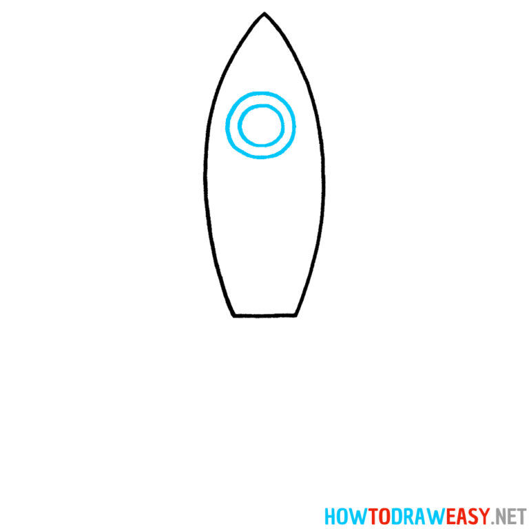 How to Draw a Rocket - How to Draw Easy